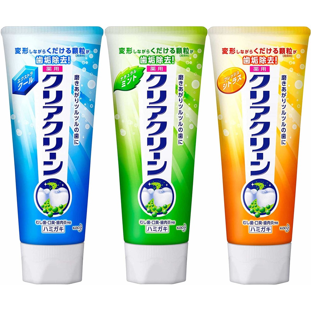 Japanese Toothpaste KAO Clear Clean 120g x3 set [DIRECT FROM JAPAN ...