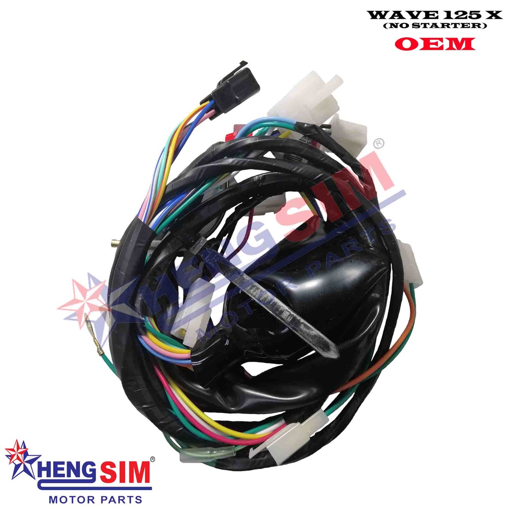 WAVE 125 X (OEM) (NO STARTER) WIRING BODY WIRE HARNESS FULL SET HONDA ...