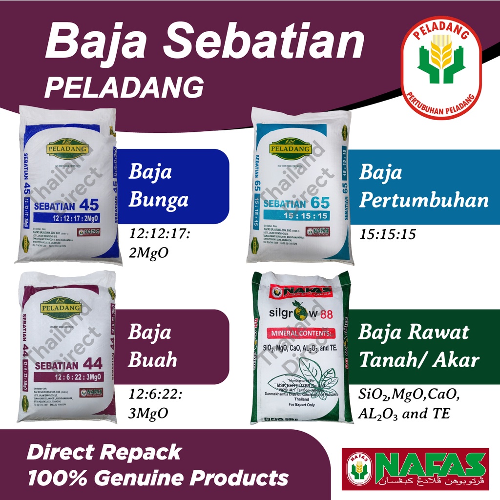[2KG] Baja Pokok Sebatian PROMOSI | Baja Buah, Baja Sayur, Baja Bunga ...