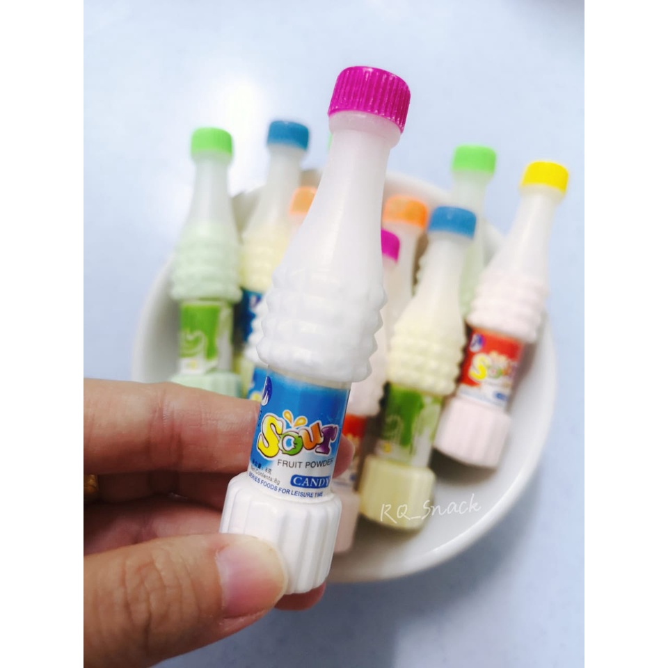 (4pcs)Sour Fruit Powder in a Bottle (mixed fruit flavors) | Shopee Malaysia