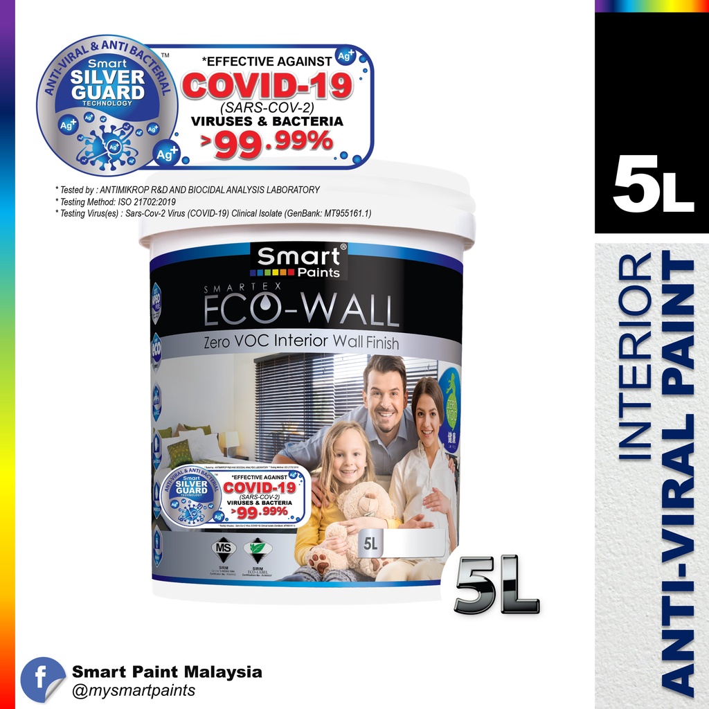 Smart Paints Smartex Eco Wall (5L) | Shopee Malaysia
