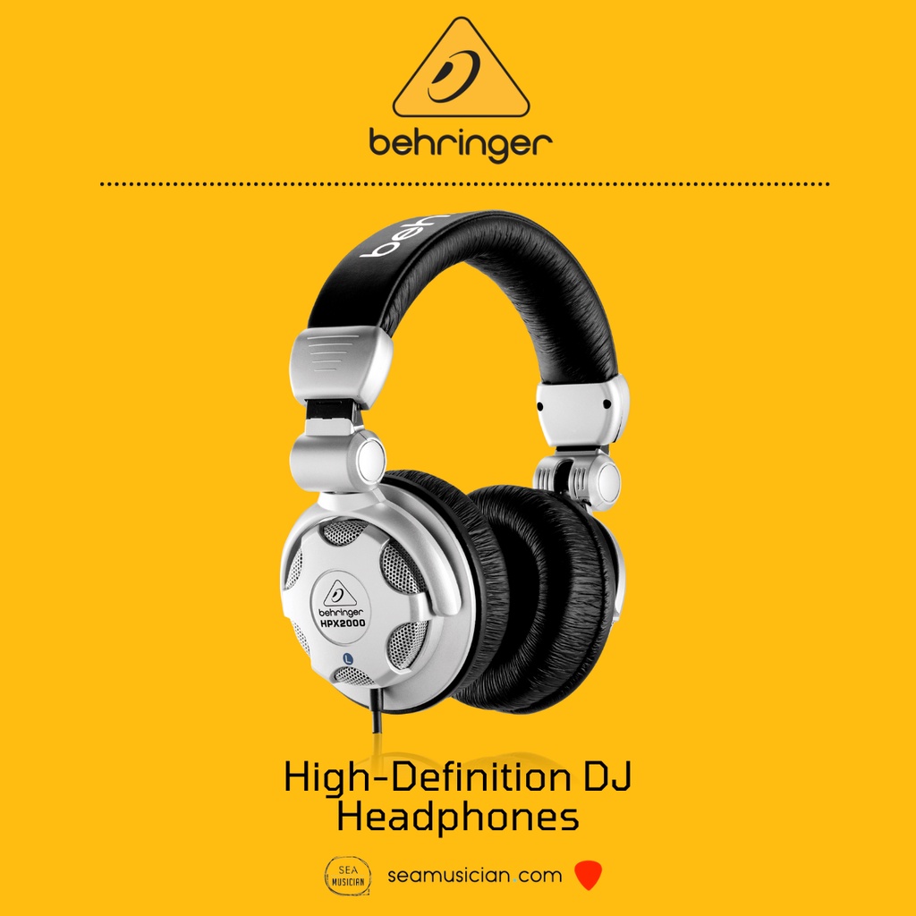 BEHRINGER HPX2000 HIGH DEFINITION DJ HEADPHONE (HPX-2000/HPX 2000 ...
