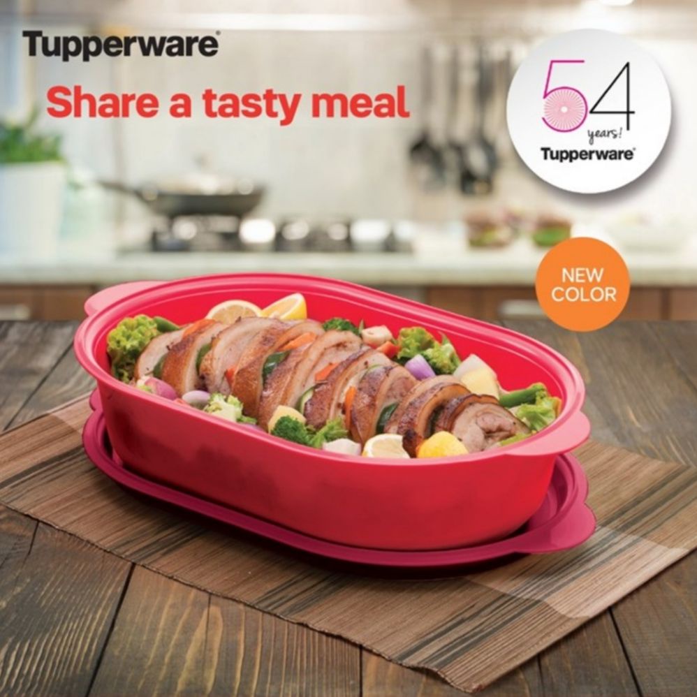 Tupperware Serving Set / Oval Server 2L - 1 set Yellow Green / Food ...