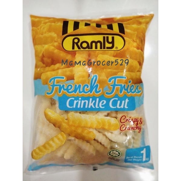 Ramly Crinkle Cut Fries 1kg Pack (KLANG VALLEY ONLY) | Shopee Malaysia