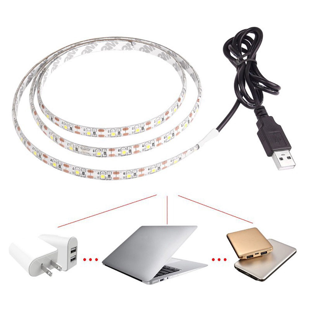 Raya 5M 1M USB LED Strips SMD 2835 light Decor lamp tape for Cabinet TV ...