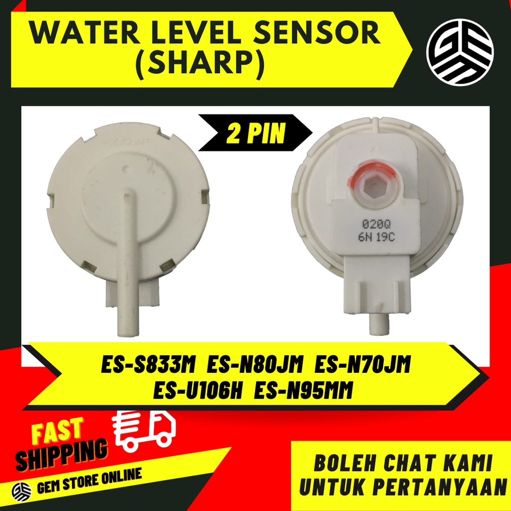 SHARP WASHING MACHINE WATER LEVEL SENSOR ES-S833M ES-N80JM ES-N70JM ES ...
