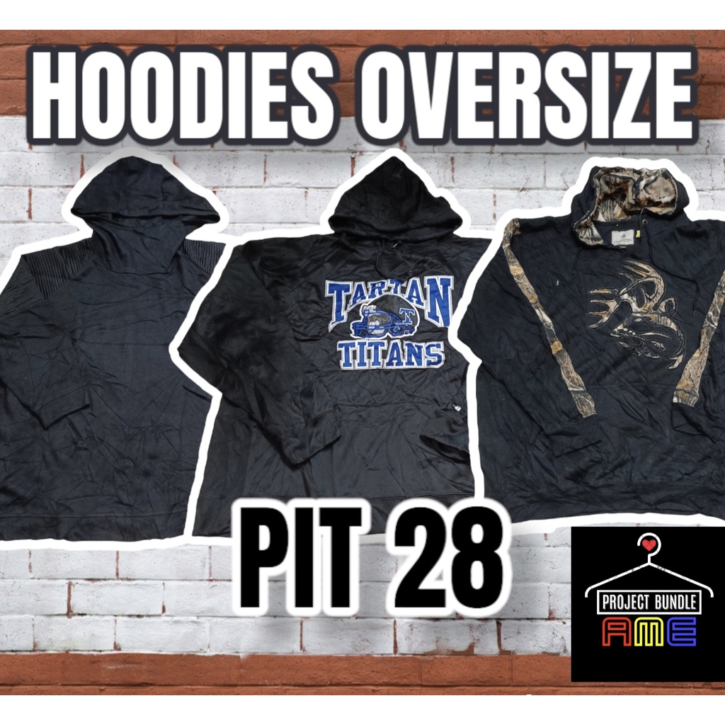 Hoodies Bigsize Oversize Pit 28 Ukuran Dada 56 Inchi | Shopee Malaysia