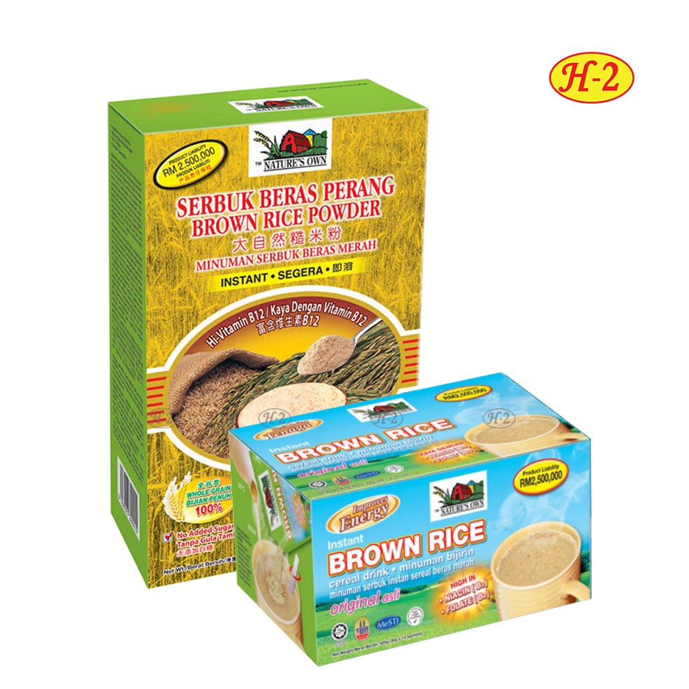 Nature's Own Instant Brown Rice Powder/ Cereal (400g/ 30g x 14 sachets ...