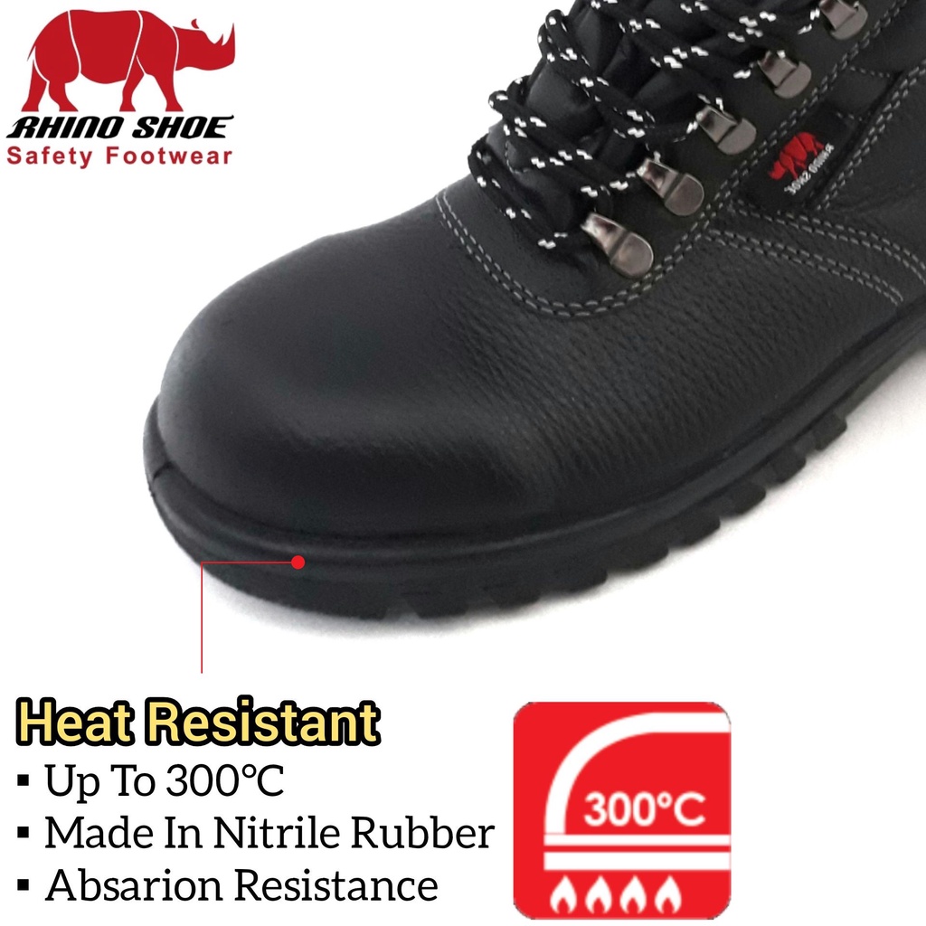 Rhino Lace Up Light Weight Industrial Anti-Penetration Safety Footwear ...