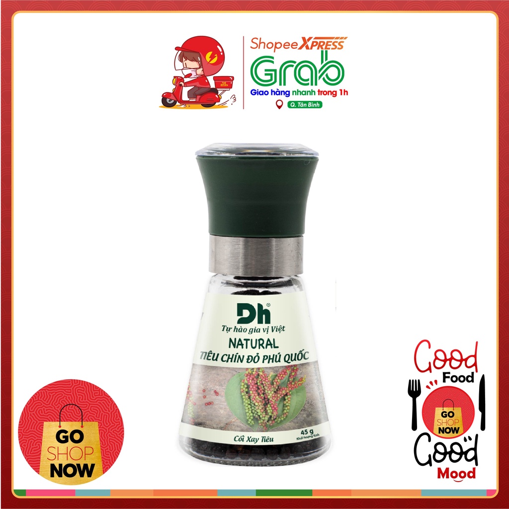 [DHfoods] Phu Quoc Red Ripe Pepper Processed Piece with Mill (45gr ...