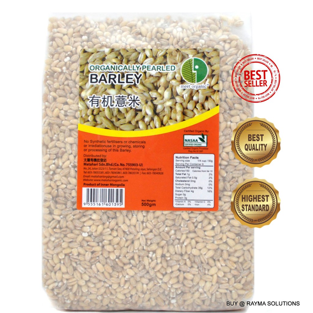 MH FOOD Organic Pearled Barley 500g (Twin Pack) | Shopee Malaysia
