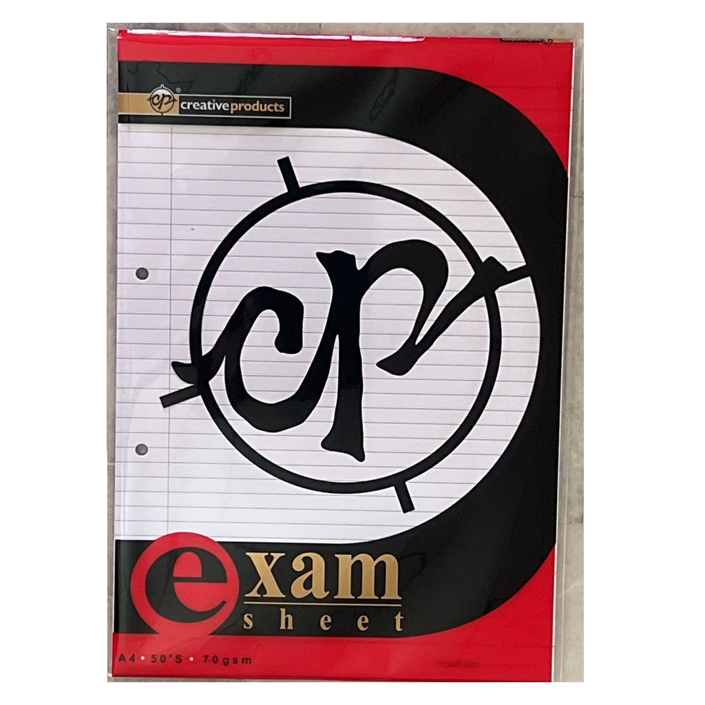 CP Examination Sheet Foolscap Exam Paper A4 Size 50/70/100's Single ...