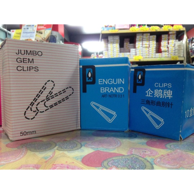 Penguin paper clips 025/031/Jumbo(Box of 10) | Shopee Malaysia