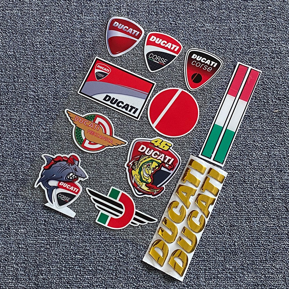 Car Stickers & Decals 3M Reflective Motorcycle 3D Red Motorcycle Logo ...