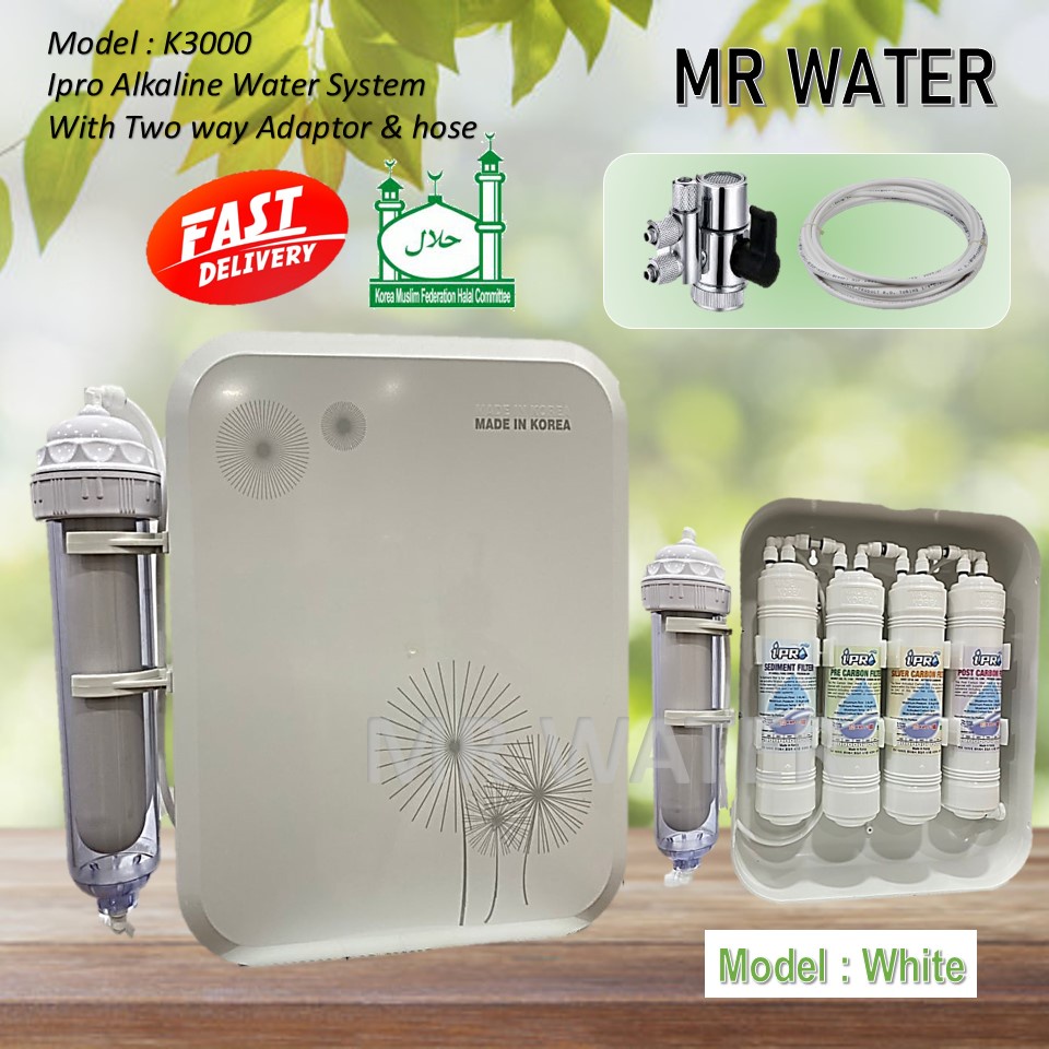 K3000 5 Stage or 6 Stage ALKALINE KOREA WATER FILTER SYSTEM PENAPIS AIR ...