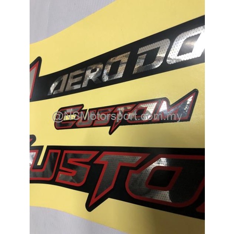 Daihatsu Move L900 /KENARI AERODOWN Side Door Sticker Custom Aero Down ...