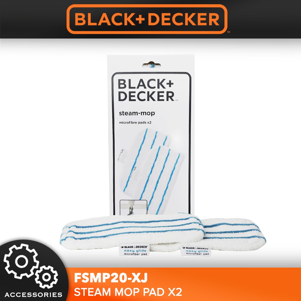 BLACK & DECKER FSMP20-XJ 2 Pcs Per Box Steam Mop Pad Replacement For ...