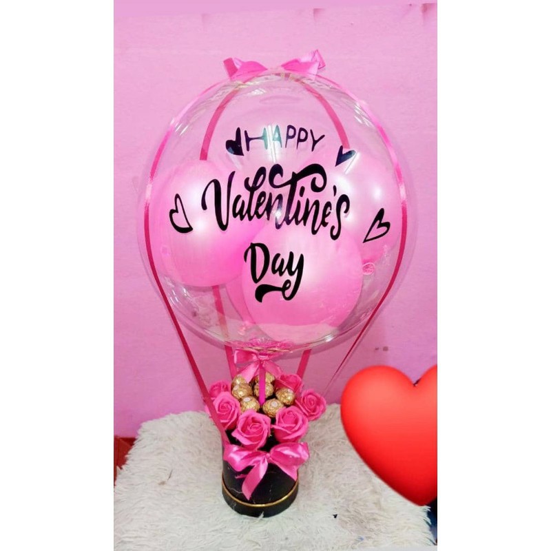 Valentine's Day Hot Air Balloon Bouquet Only FEB EDITION | Shopee Malaysia