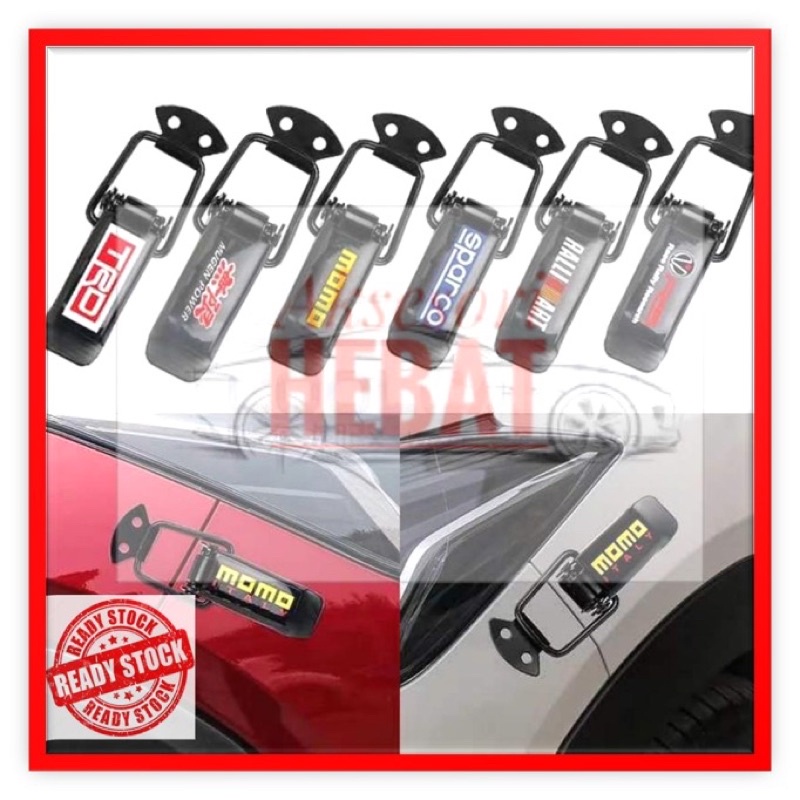 Universal Clip for Bumper CLIP Bonnet Body Kit Titanium BLACK sticker ...