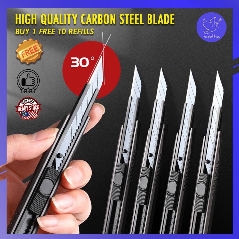 Tropical Blue Cutter Knife Carbon Blade Steel High Quality Cutter Blade ...