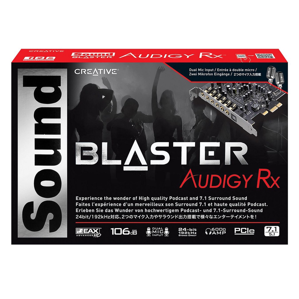 Creative Sound Blaster Audigy RX 7.1 PCIe Sound Card SB1550 | Shopee ...