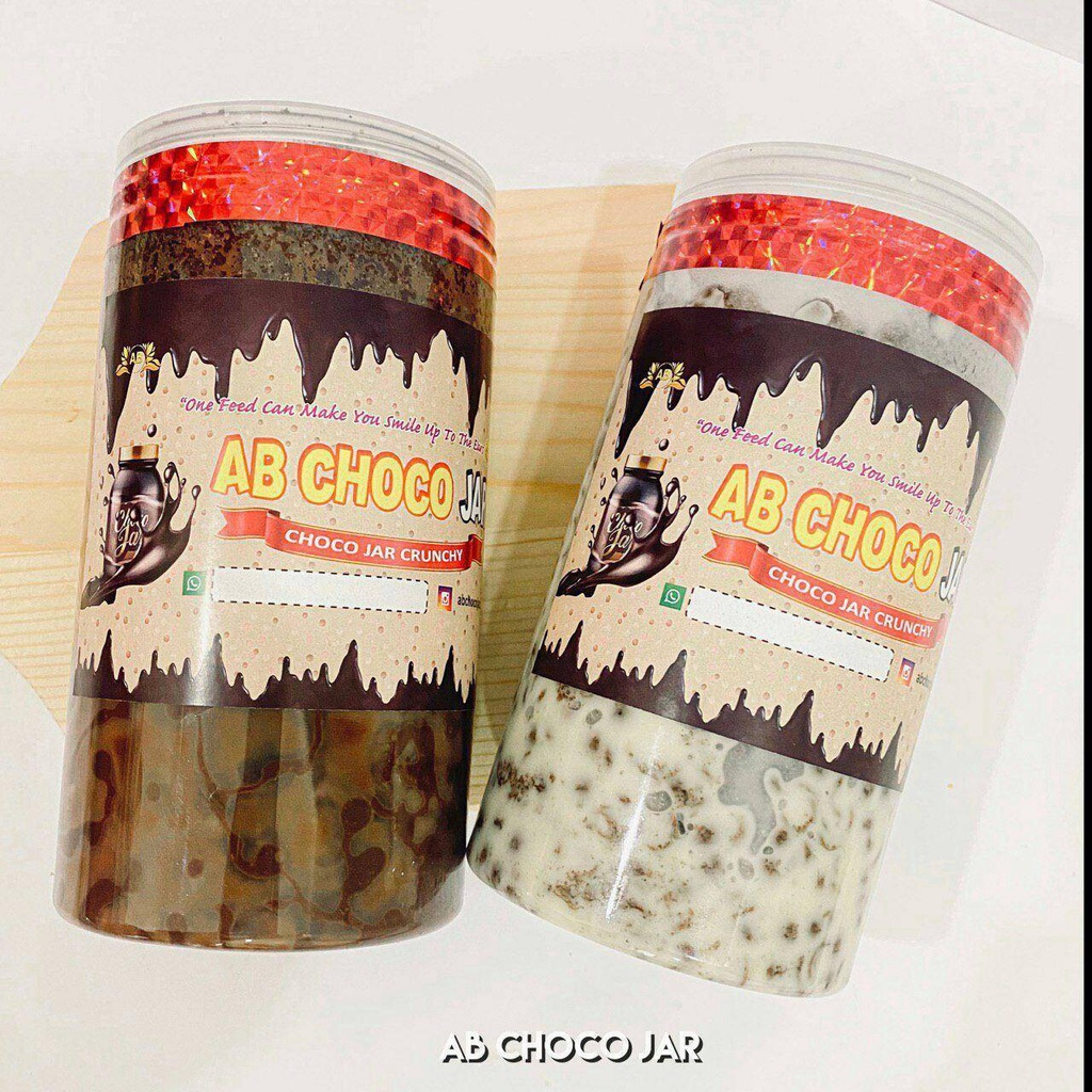 🔥 AB Choco Jar Chocolate White Choco Baby Crunchy Coklat Hitam dan ...