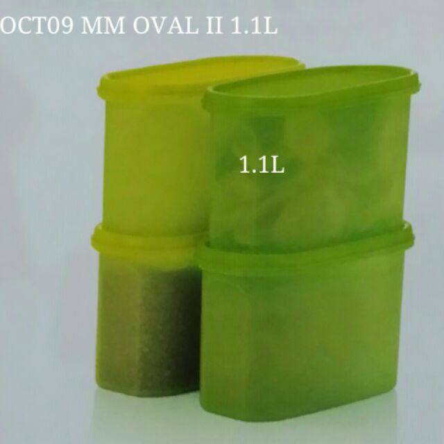 Tupperware Modular Mates OVAL II (4) 1.1L | Shopee Malaysia