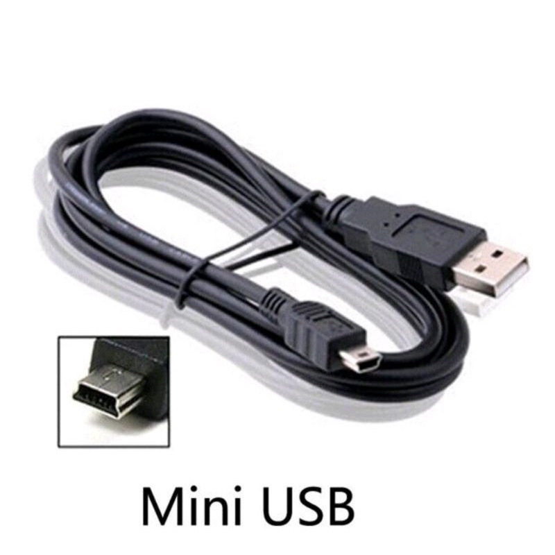 USB V3 Cable Long Mini USB Cable Sync & Charge Lead Type A to 5 Pin B ...