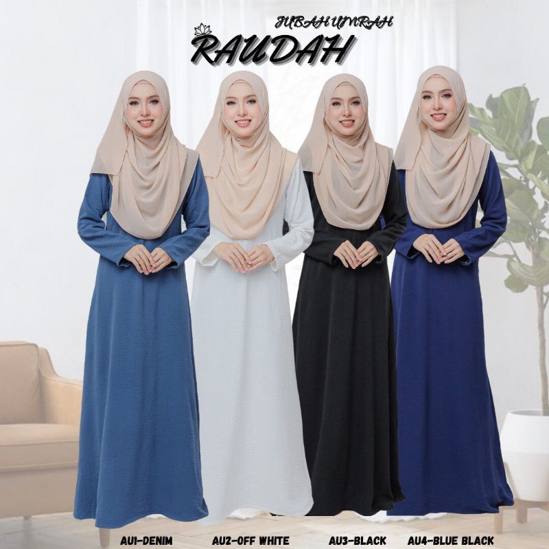 [XS - 5XL] JUBAH UMRAH PLUSSIZE / JUBAH UMRAH HAJI BLACK WHITE PUTIH ...
