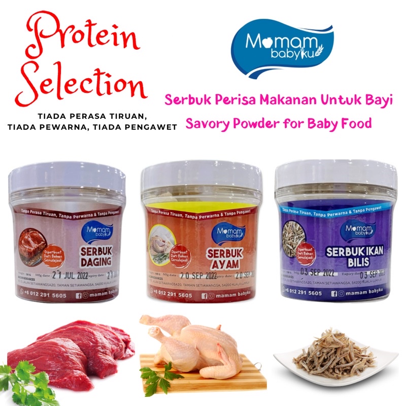 Serbuk Perisa Makanan Bayi / Savory Powder For Baby Food MAMAM BABYKU ...