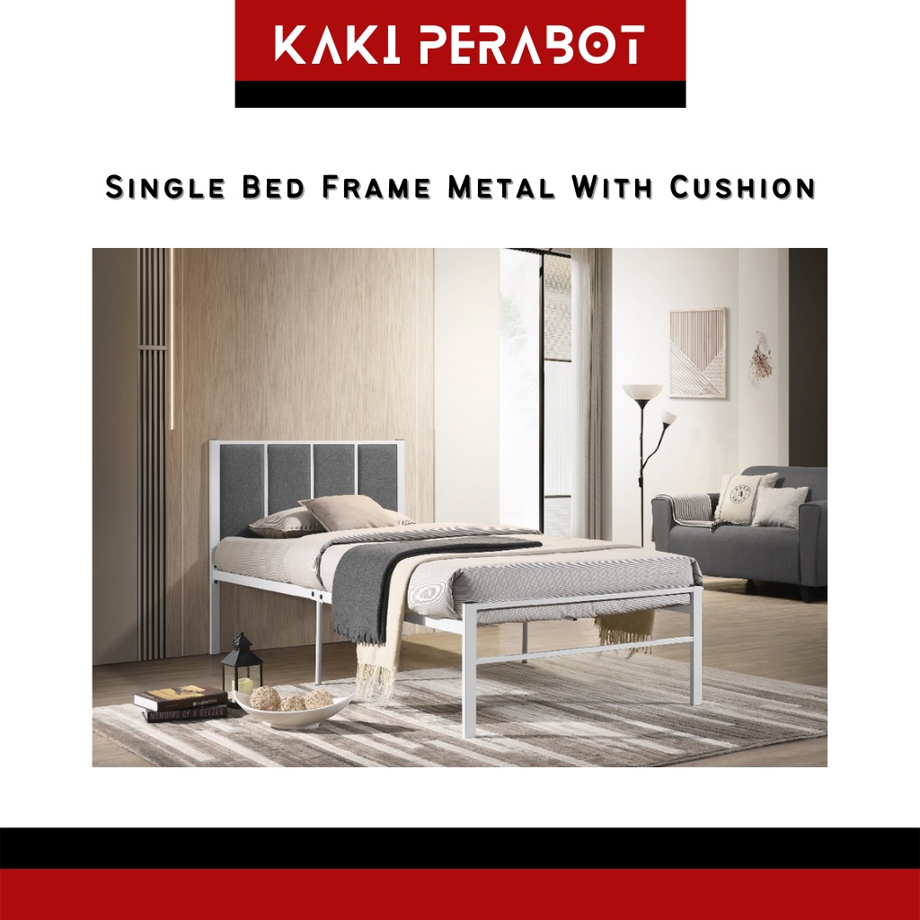 TIRRA Metal Single Bed Frame Single Metal Bed Katil Besi Single Katil ...