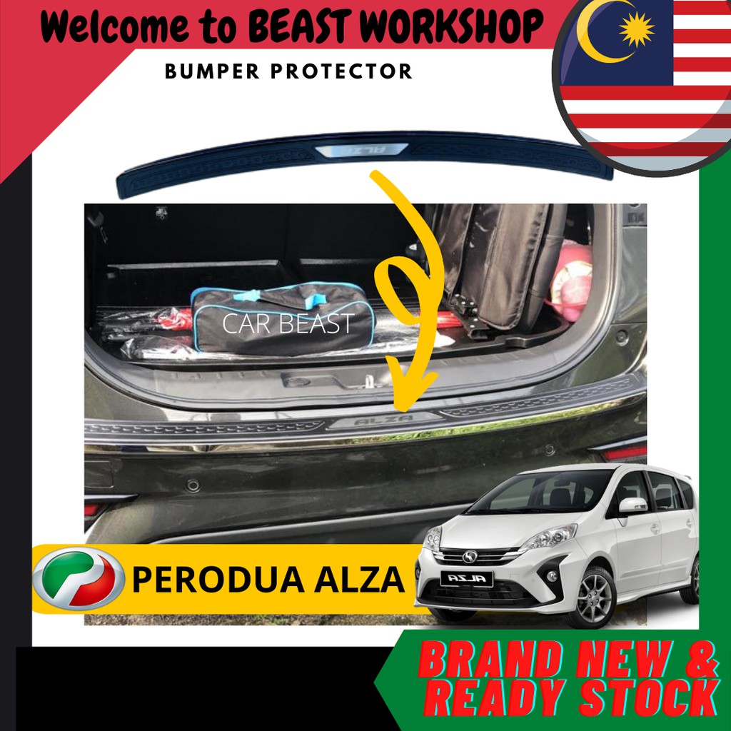 PERODUA ALZA REAR Bumper Step/ BUMPER PROTECTOR | Shopee Malaysia
