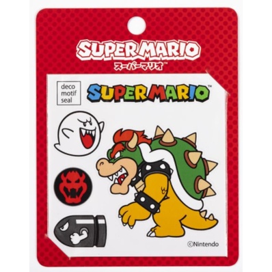 [SLE JAPAN] SUPER MARIO DECO MOTIF SEAL KOOPA (COLLAB WITH KIWA ...