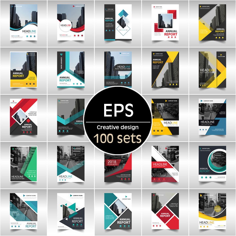 Graphic Design Template Bundle Pack / Corporate Design / Flyer ...