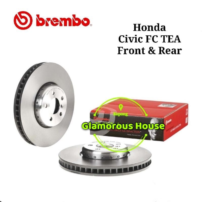 Original Brembo Front Rear Disc Rotor - Honda Civic FC TEA 2016 ...