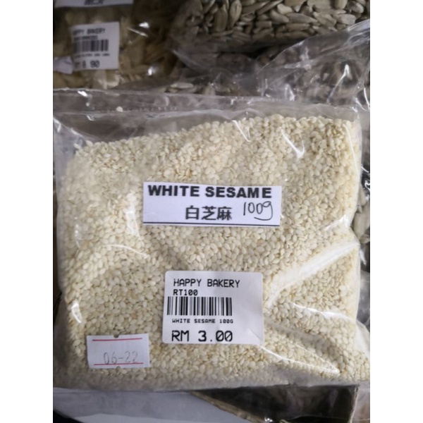 白芝麻粒white sesame 100g | Shopee Malaysia