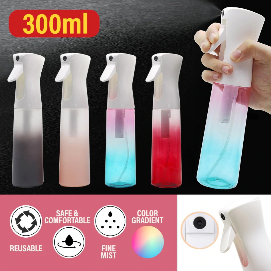 Flexfitt [ 300ml ] Fine Mist Spray High Pressure Color Gradient Bottle ...