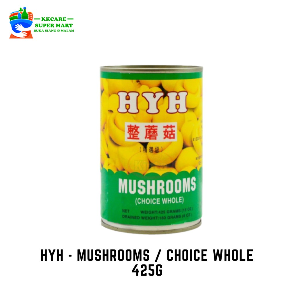 HYH - Mushroom Can Tin Cendawan Choice Whole 425g | Shopee Malaysia