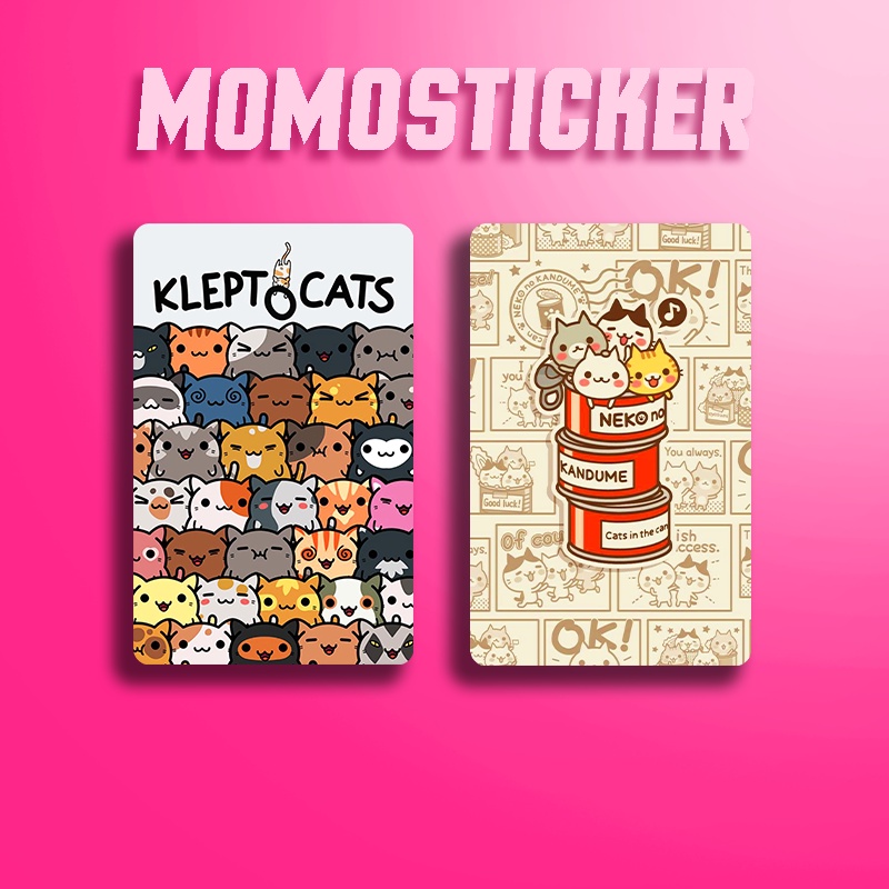 CUTE CAT 🔥 KUCING COMEL 🔥 TOUCH N GO STICKER 🔥 Card Skin Sticker 🔥 ATM ...