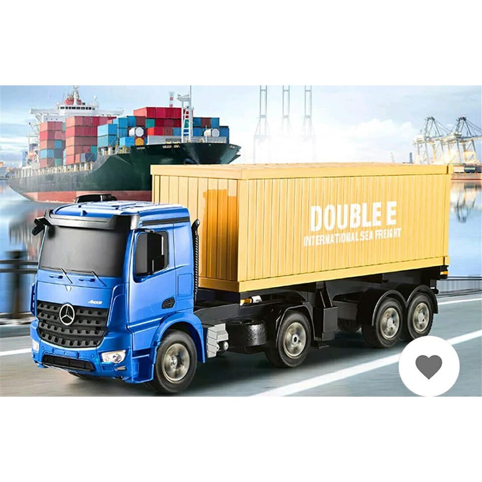 Double E E564-003 2.4G 1/20 RC Car Crawler Container Truck With Head Light | Shopee Malaysia