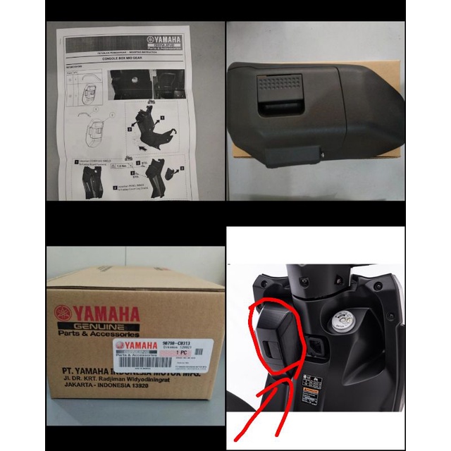 ORIGINAL YAMAHA MIO GEAR 125 DRAWER FRONT BOX 90798-C0313 | Shopee Malaysia