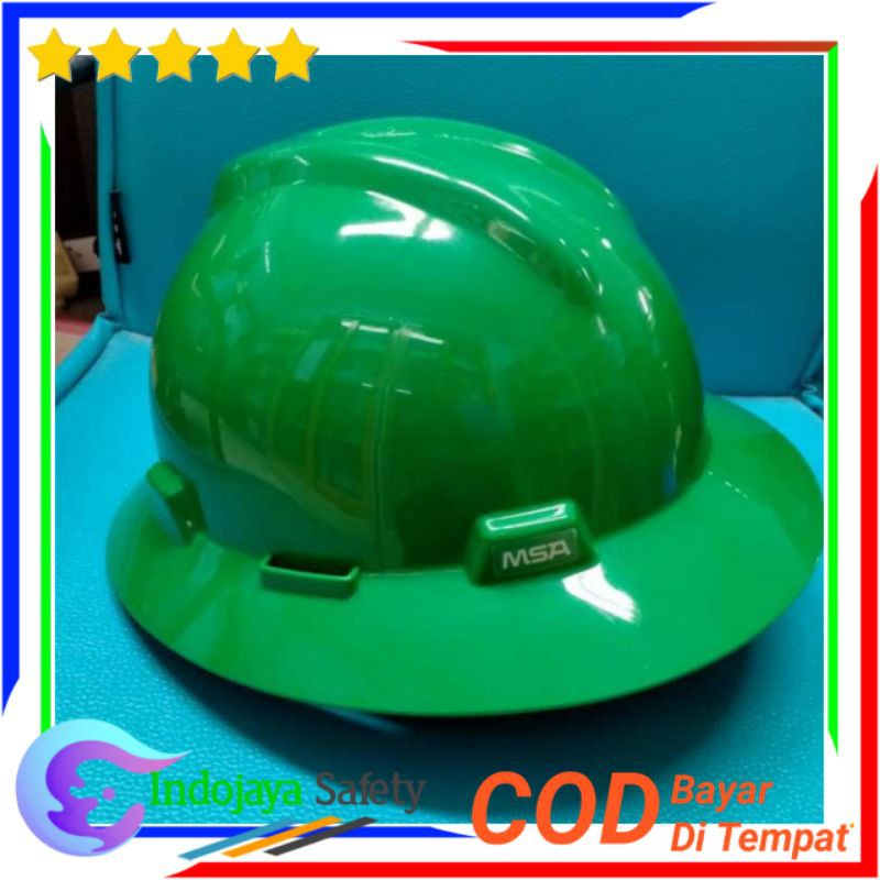 LOKAL HIJAU Msa Safety Helmet Full Brim Fastrack Original Safety Helmet ...