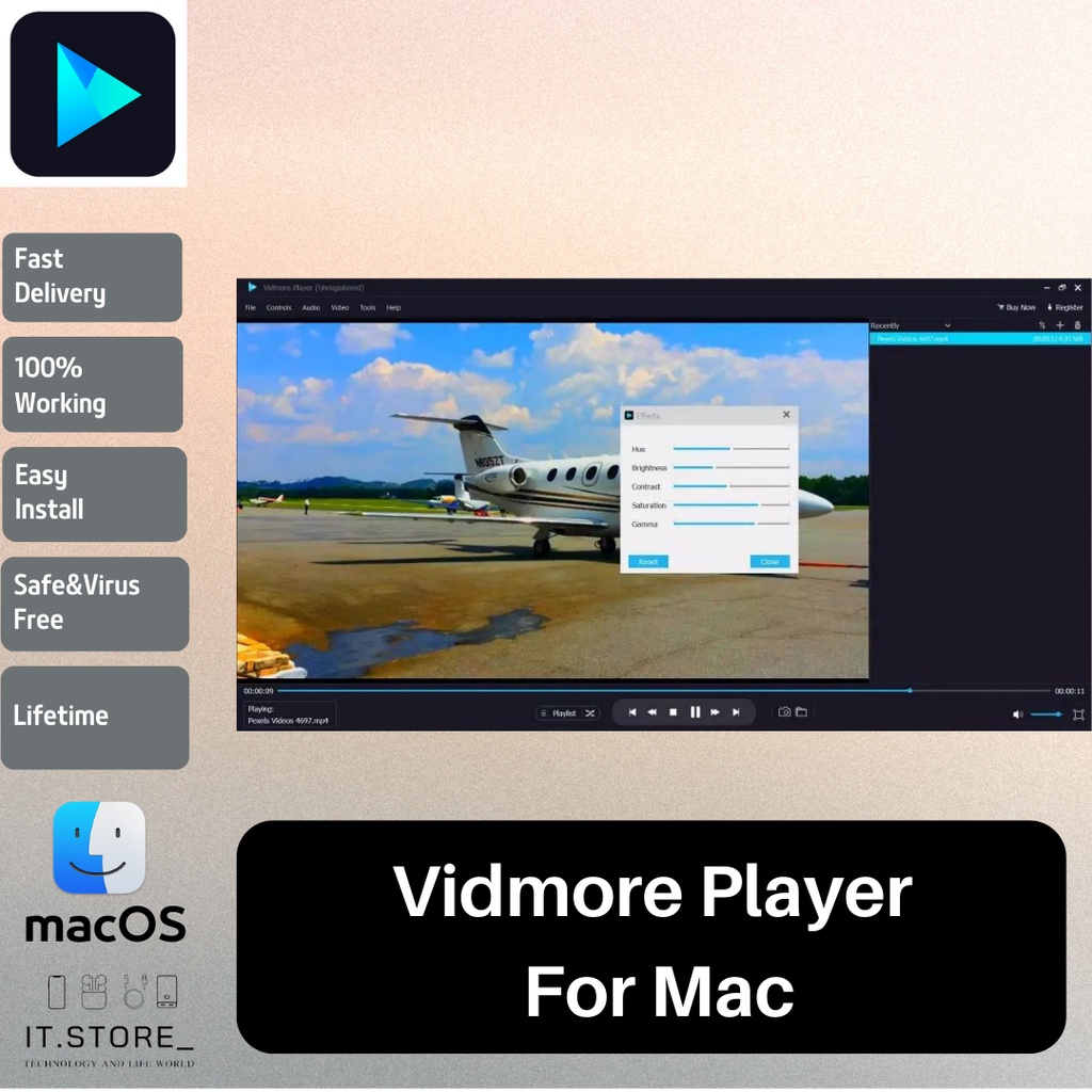 Vidmore Player Lifetime for Intel and M1 Chip Apple Silicone MacOs/Macbook/Mac Software Full ...