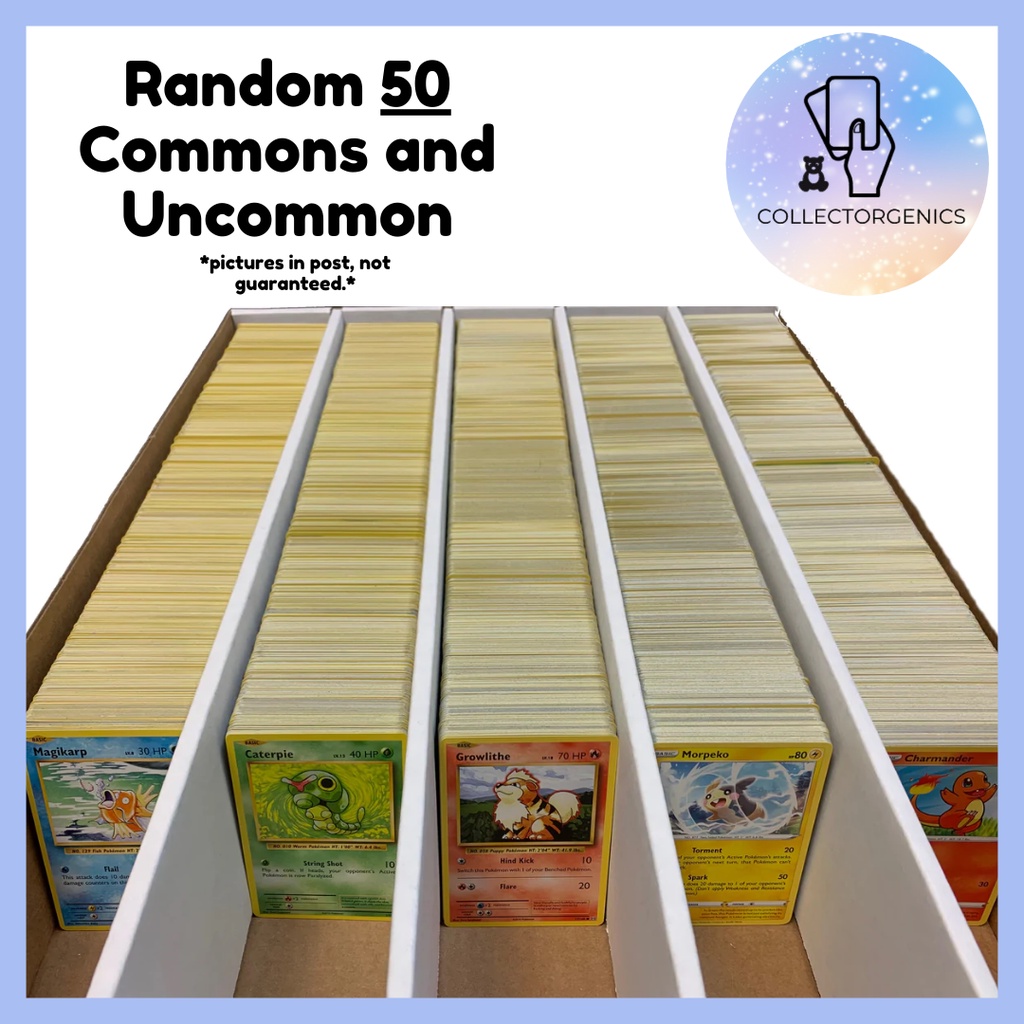 Pokemon TCG: Random 50 Common and Uncommon Pokemon Cards | Shopee Malaysia