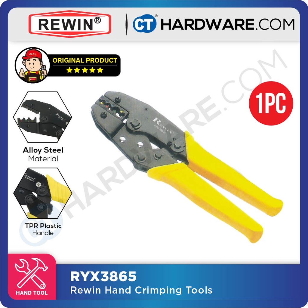 Rewin RYX3865 HAND CRIMPING TOOLS 256MM | Shopee Malaysia
