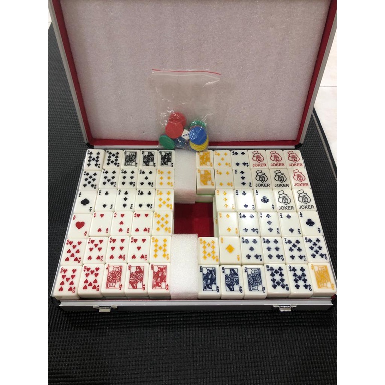 Pre-loved Rummy mahjong. Lami game(Completed set) | Shopee Malaysia