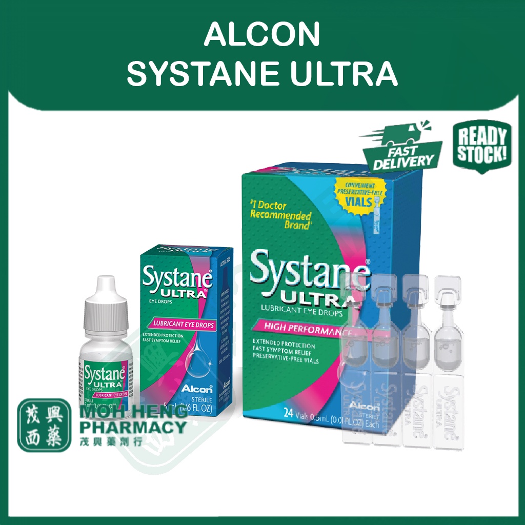 (CLEAR STOCK)(Exp 6/2026) ALCON SYSTANE ULTRA Lubricant Eye Drop ...