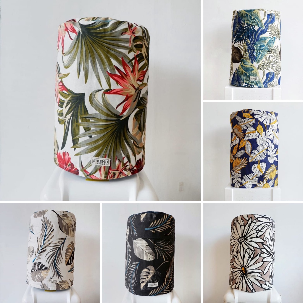 Floral Gallon Cover (Gallon Lid/Gallon Cover/Premium Canvas Top Gallon ...