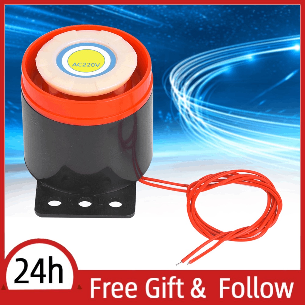 Supergoodsales AC 220V 110dB Active Buzzer Alarm Beeper with Wire Lead ...