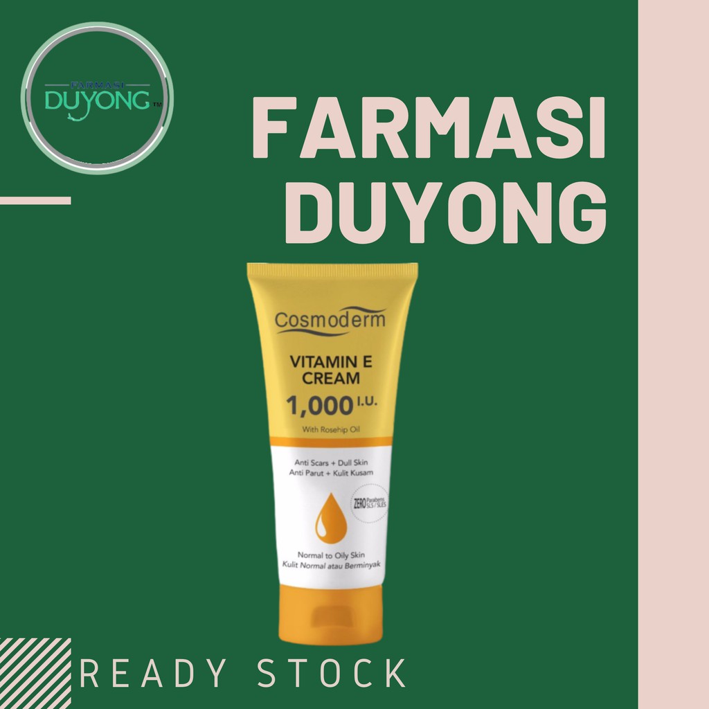 COSMODERM VIT E CREAM 1000 I.U WITH ROSEHIP OIL 50ML | Shopee Malaysia
